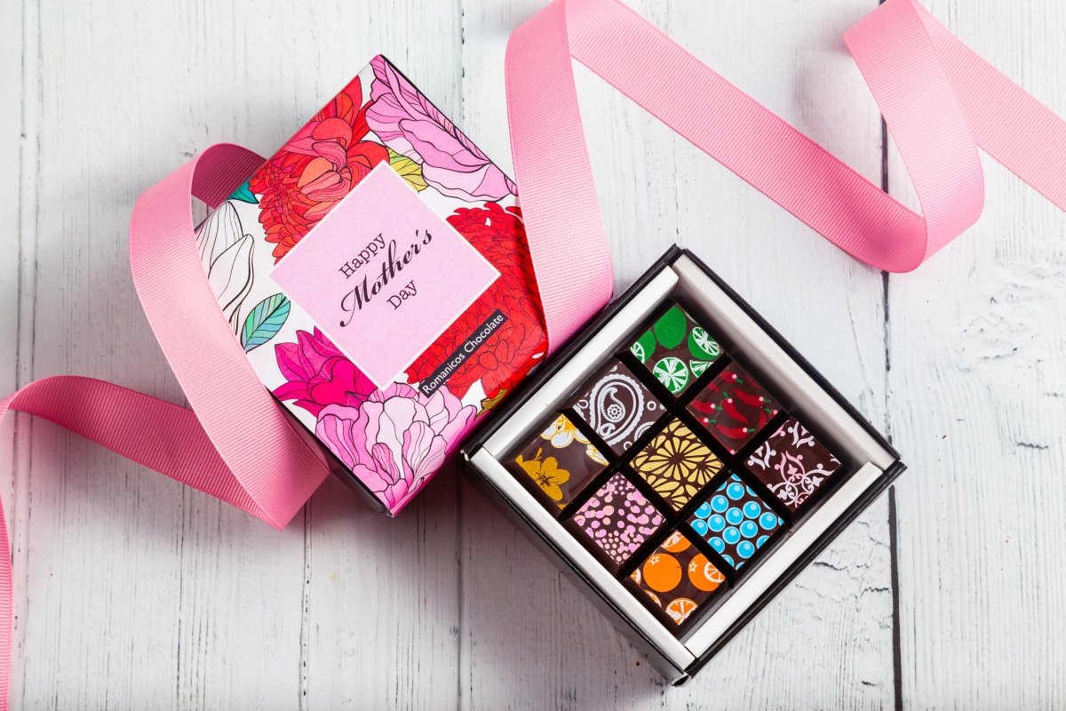 Mother's Day Piccolo Chocolate Art Box – Romanicos Chocolate
