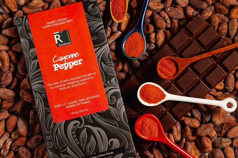 Cayenne Pepper Dark Chocolate Bar – Romanicos Chocolate